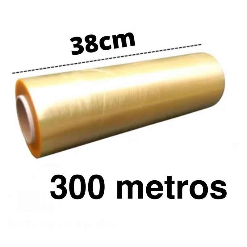 Rolo Bobina Plastico Filme Pvc Esticavel Resistente 38cm X 300m alta ...