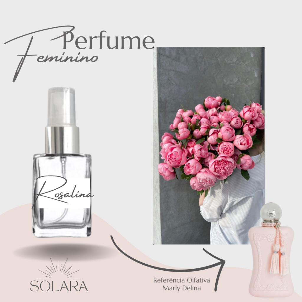 Perfume Feminino Artesanal Rosalina | SOLARA | 30 ML | Shopee Brasil