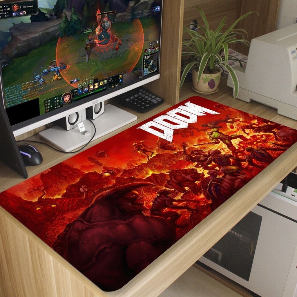 Mouse Pad Doom Gamer Antiderrapante Grande Diversas Estampas ...