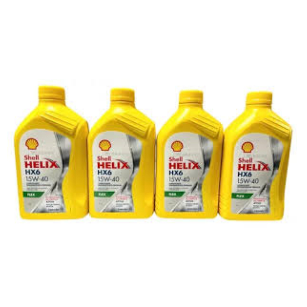 Óleo Shell Helix HX6 15w40 Semissintético KIT 4L | Shopee Brasil