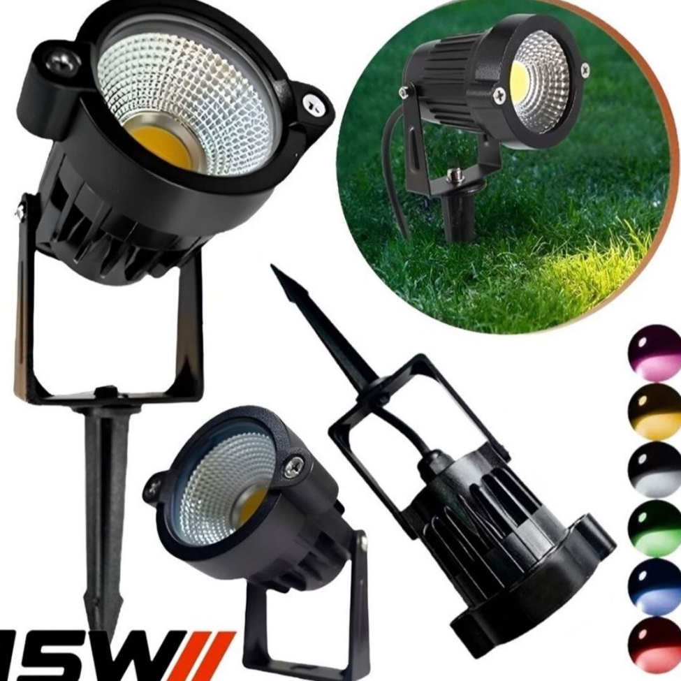 Espeto Led 15w Luminaria Jardim Prova D'água | Shopee Brasil