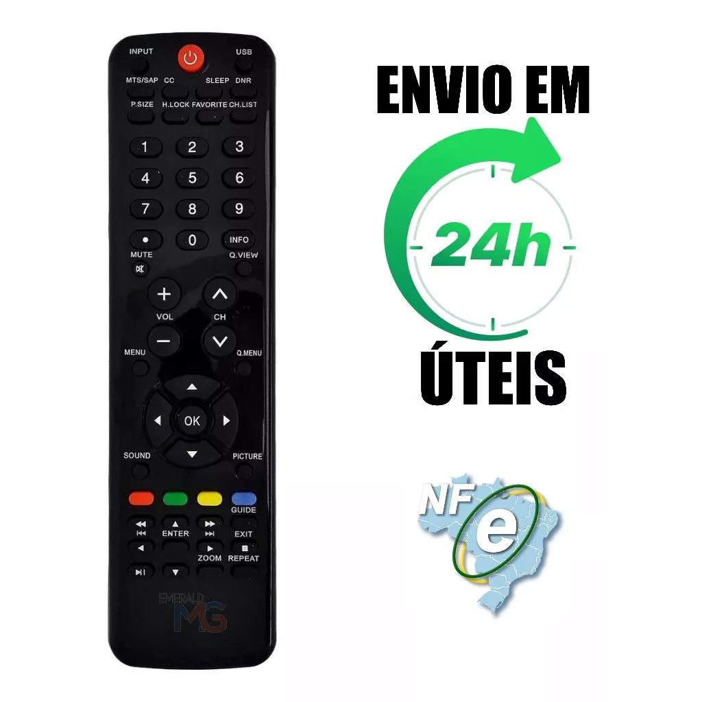 Controle Remoto Tv Lcd H Buster Htrd19 Hbtv32d01hd Led Htr Hbtv 22/32 ...