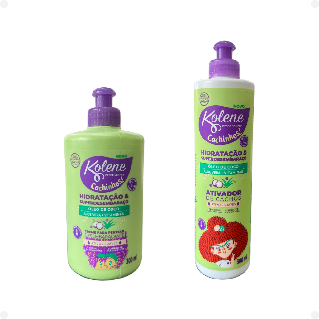 Kit Kolene Ativador de Cachos + Creme de Pentear Cachinhos Kids ...
