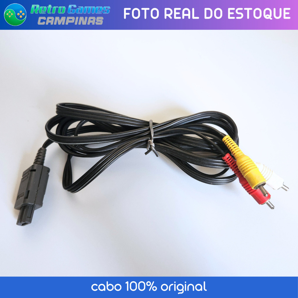 CABO AV ORIGINAL SNES | Shopee Brasil