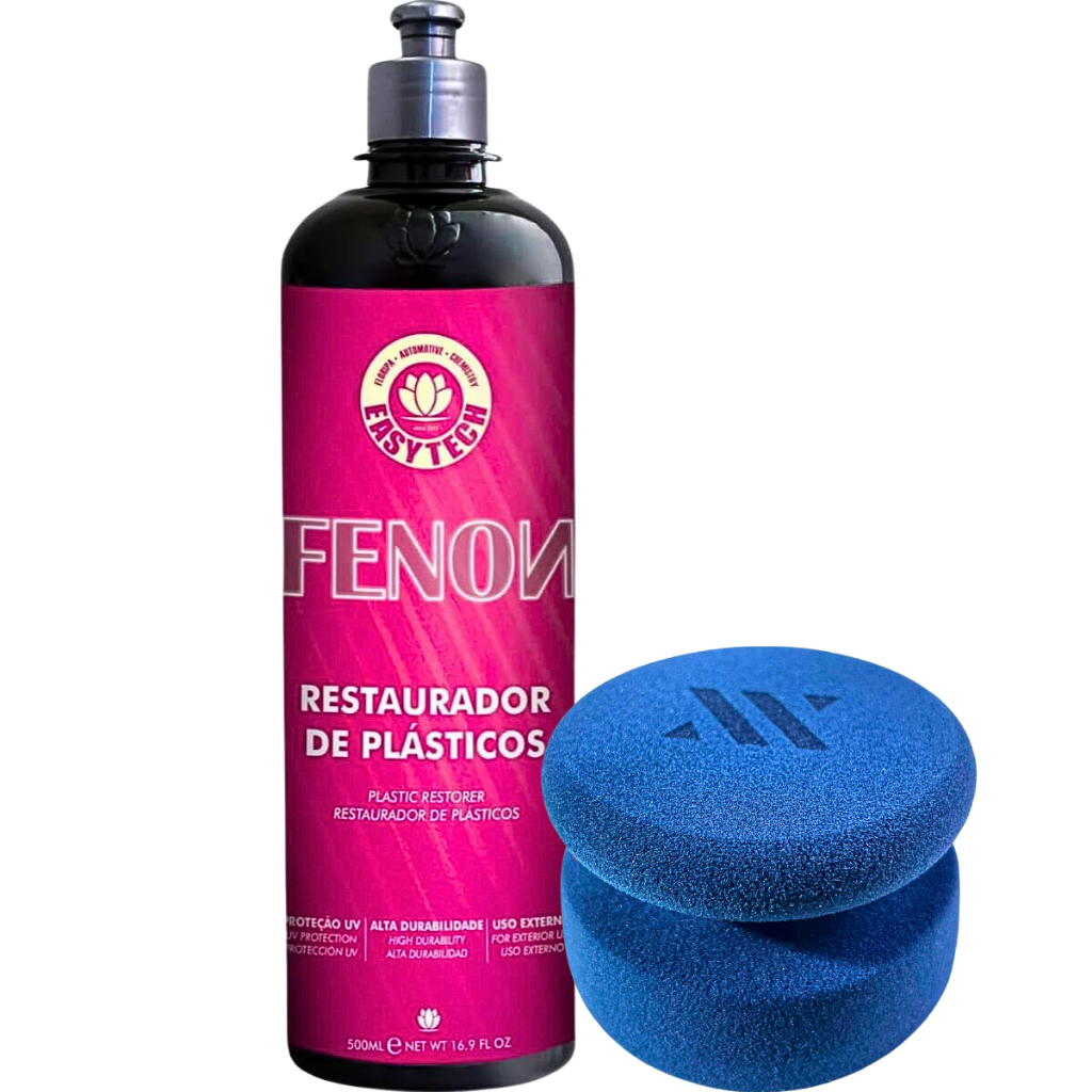 Revitalizador de Plástico Fenon Abrilhantador EasyTech + Aplicador ...