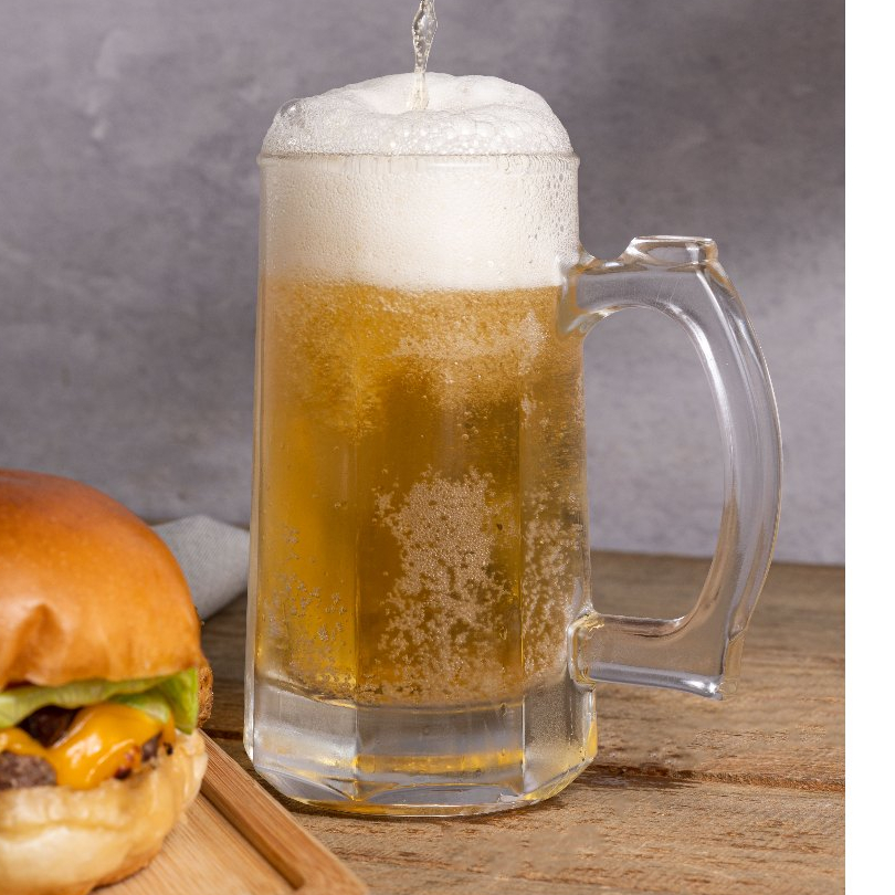 Kit 06 Canecas Zero Grau Chopp E Cerveja Em Vidro 380ml -6 unidades | Shopee Brasil