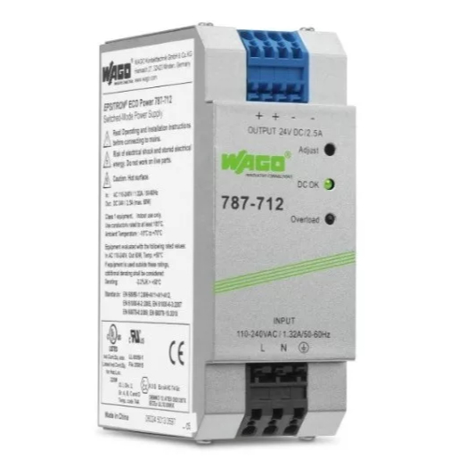 Fonte De Alimentação Mono 110/240vac 2,5a 24vcc 787-712 Wago | Shopee ...
