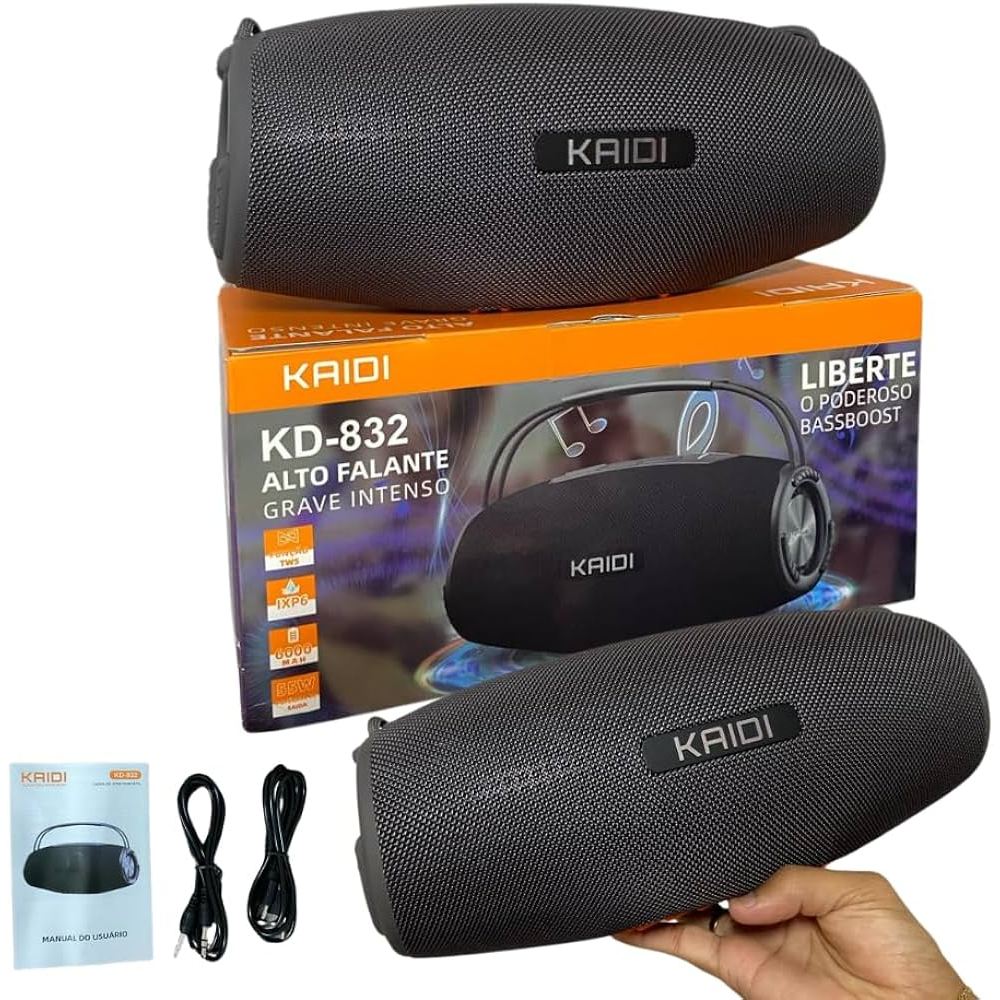 Caixa de Som - Kaidi KD-832 Resistente a Agua | Shopee Brasil