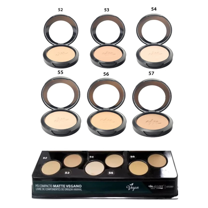 Pó Compacto Matte Vegano Max Love | Shopee Brasil