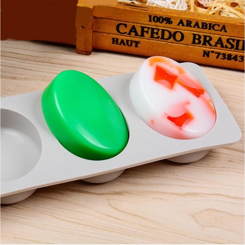 Forma Sabonete Artesanal / Molde Sabonete Silicone Oval | Shopee Brasil