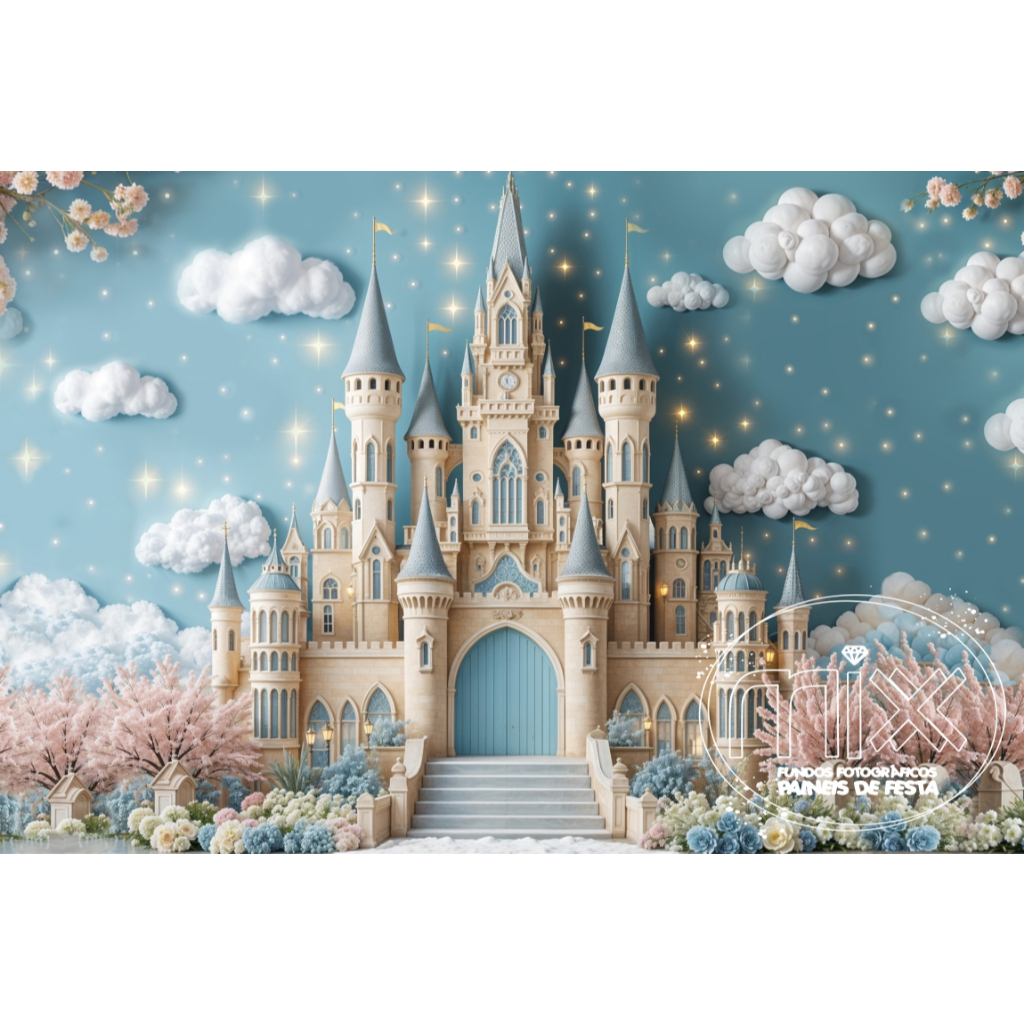 Fundo Fotográfico 3D Subliamdo Castelo 13238 - 4,0x3,0 Medida ...