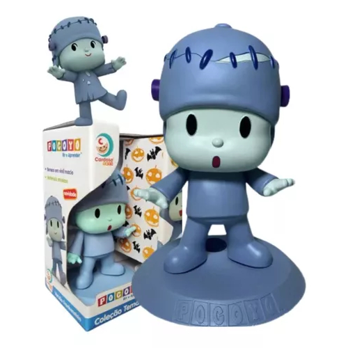 Pocoyo Articulado Halloween Frankenstein Monstro 20cm Vinil | Shopee Brasil