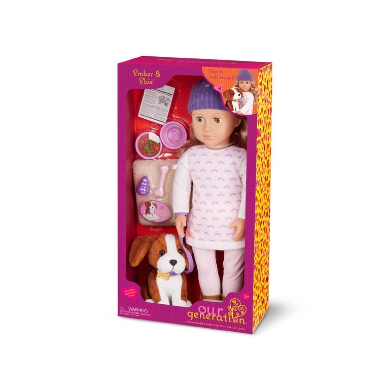 Boneca Ember & Elsie Gilr Doll And Pet Set Our Generation | Shopee Brasil