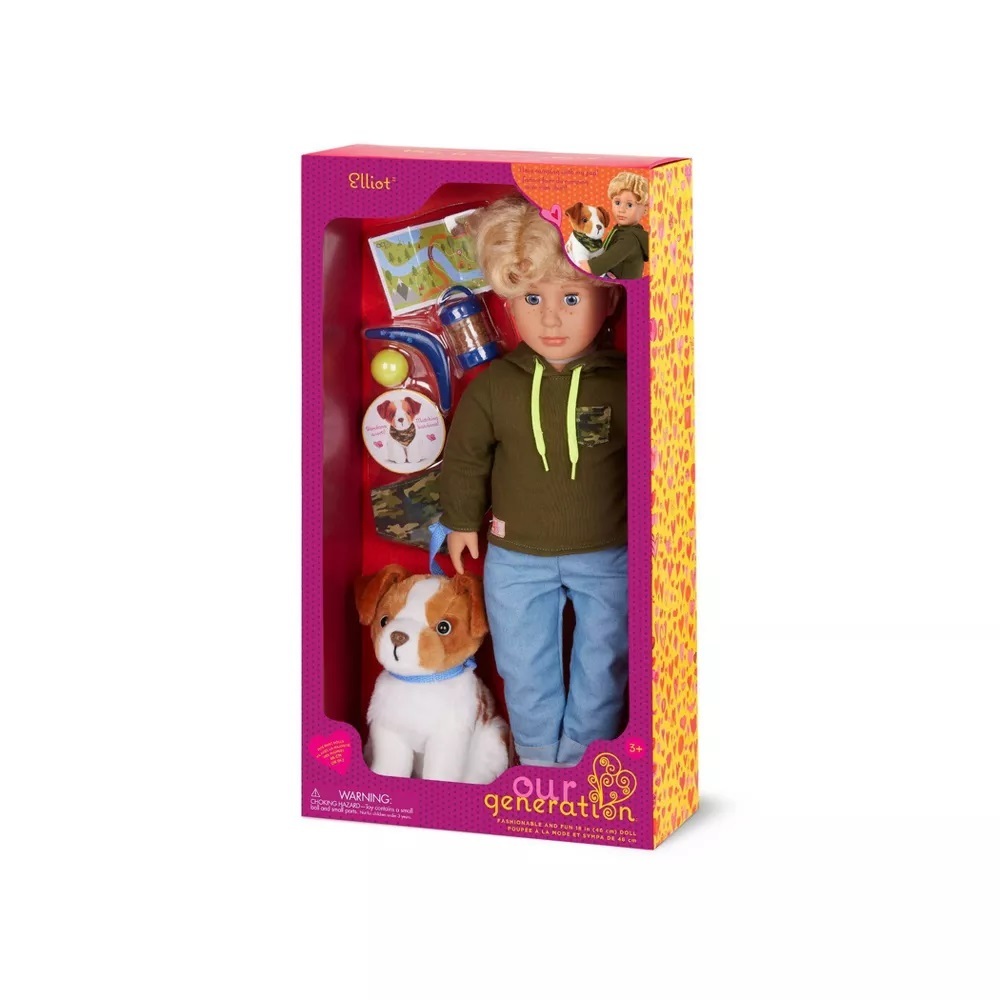 Boneco Elliot com Mascote Our Generation Importado | Shopee Brasil