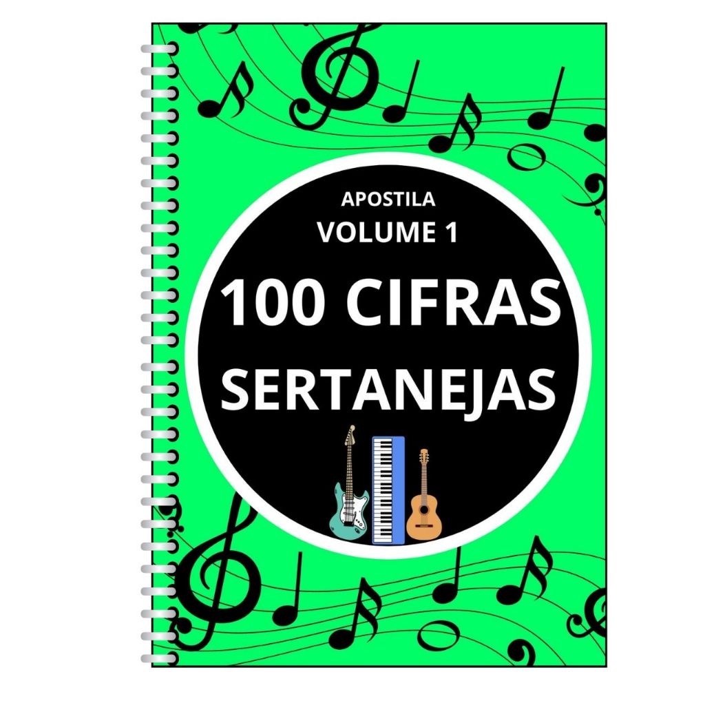 100 Músicas Sertanejas – Cifras e Acordes Ilustrados, Fácil de Tocar ...