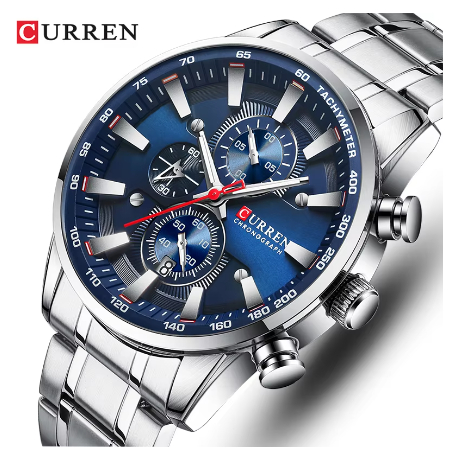 Curren 8351 Relógio de pulso masculino de quartzo, esportes, com ...