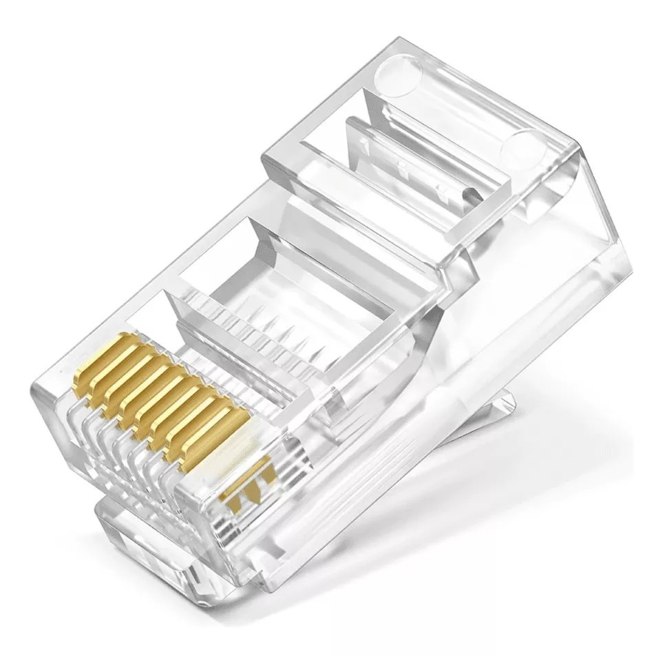 Conector Rj45 Macho Cat6 ou Cat5e | Shopee Brasil