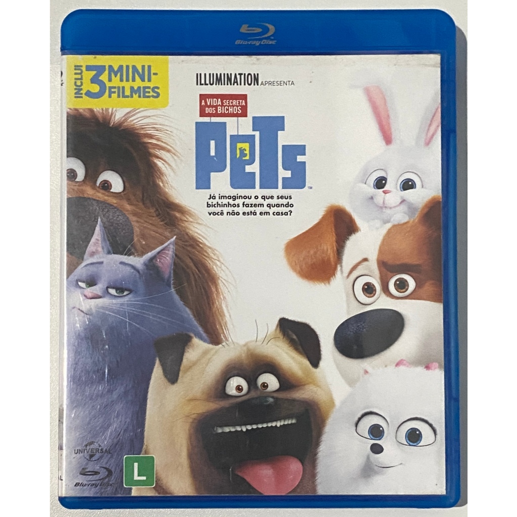 Pets - A Vida Secreta Dos Bichos (Blu-ray Original) | Shopee Brasil