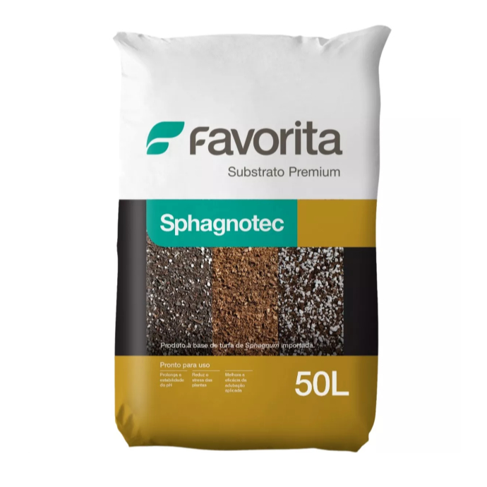 Substrato Sphagnotec 50% Turfa e 50% Perlita Cultivo Indoor Inerte Saca ...