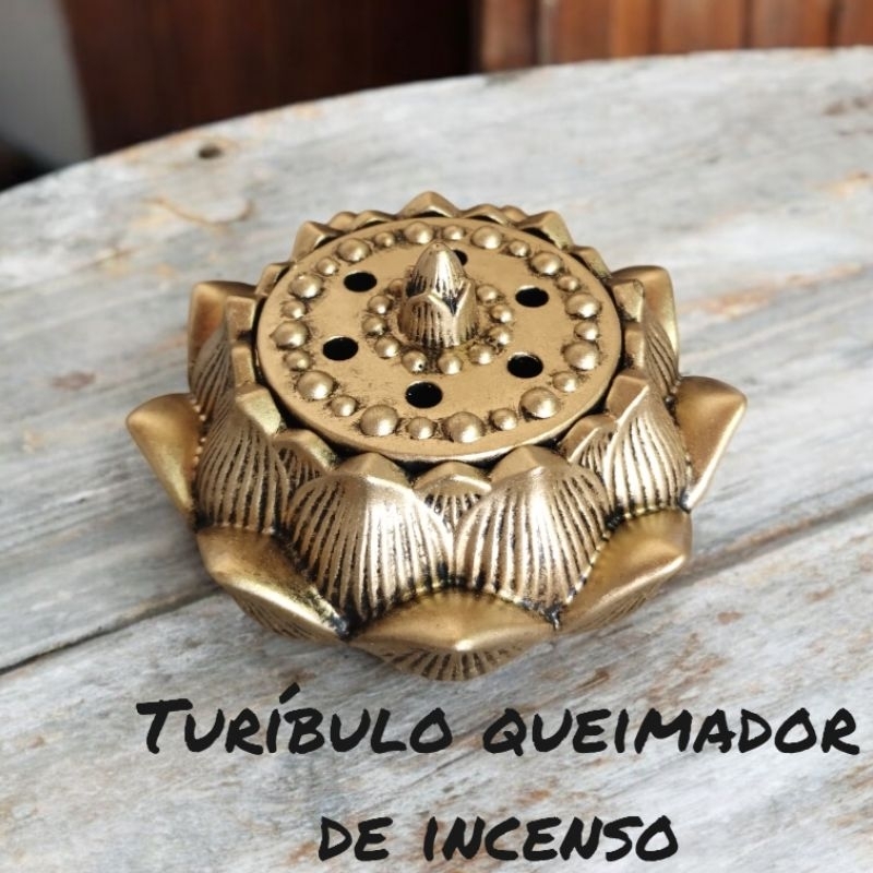 Incensário turíbulo, porta incenso com brinde | Shopee Brasil