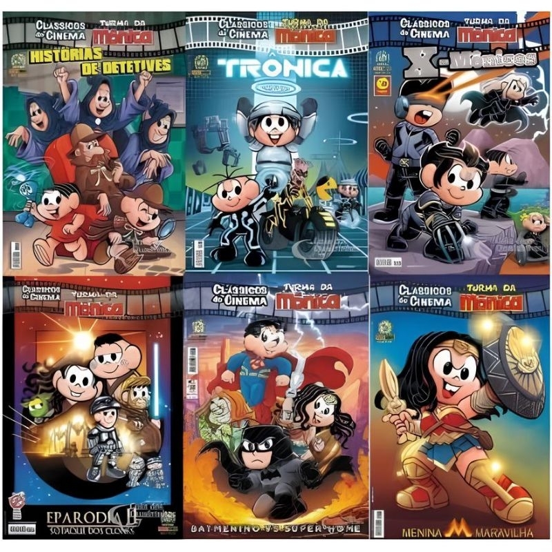 Gibi Turma da Mônica Grande - Paródia dos Clássicos do Cinema | Shopee ...