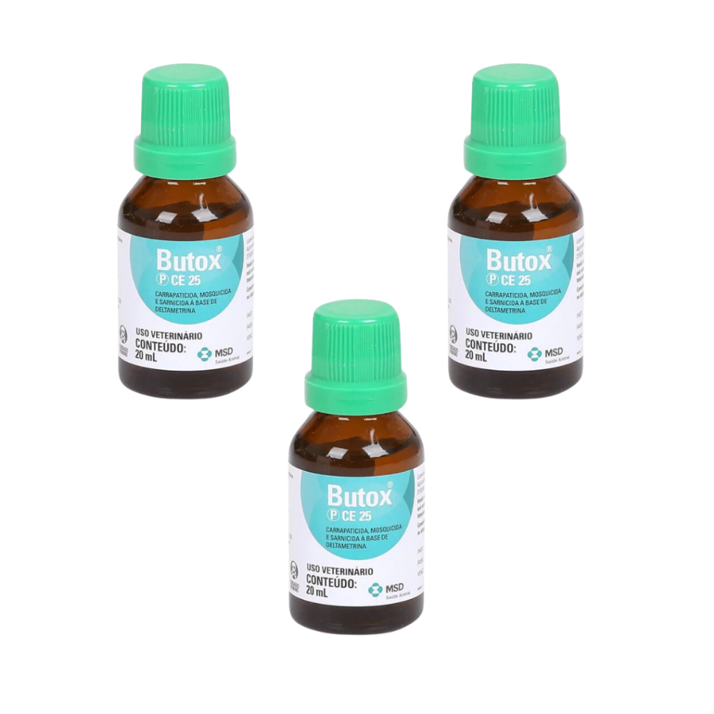 Butox P CE 25 Carrapaticida 20ml - 3 unidades | Shopee Brasil