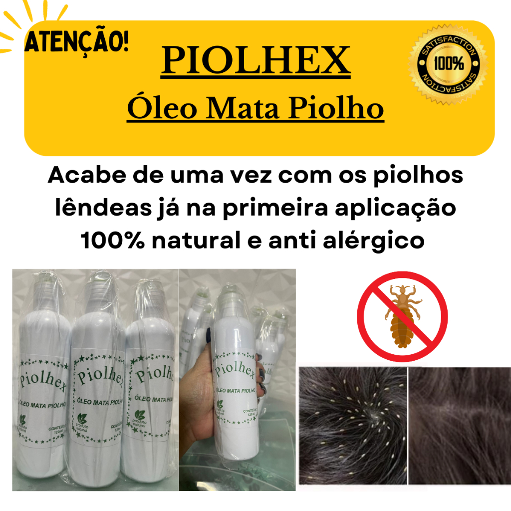 Mata Piolho e Lêndeas,óleo Para Matar Piolho Na Primeira Aplicação ...