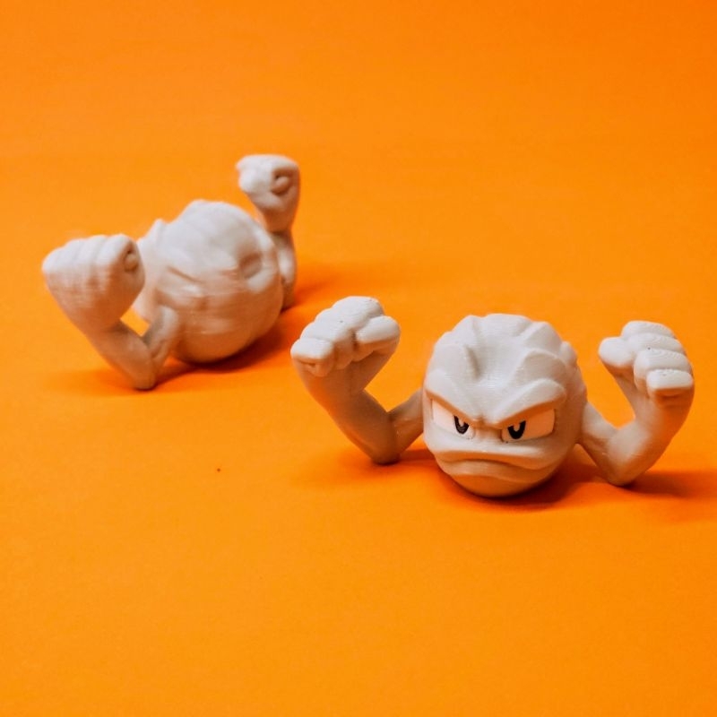 Geodude Pokémon 3D Boneco Miniatura Action Figure Impressão 3D ...