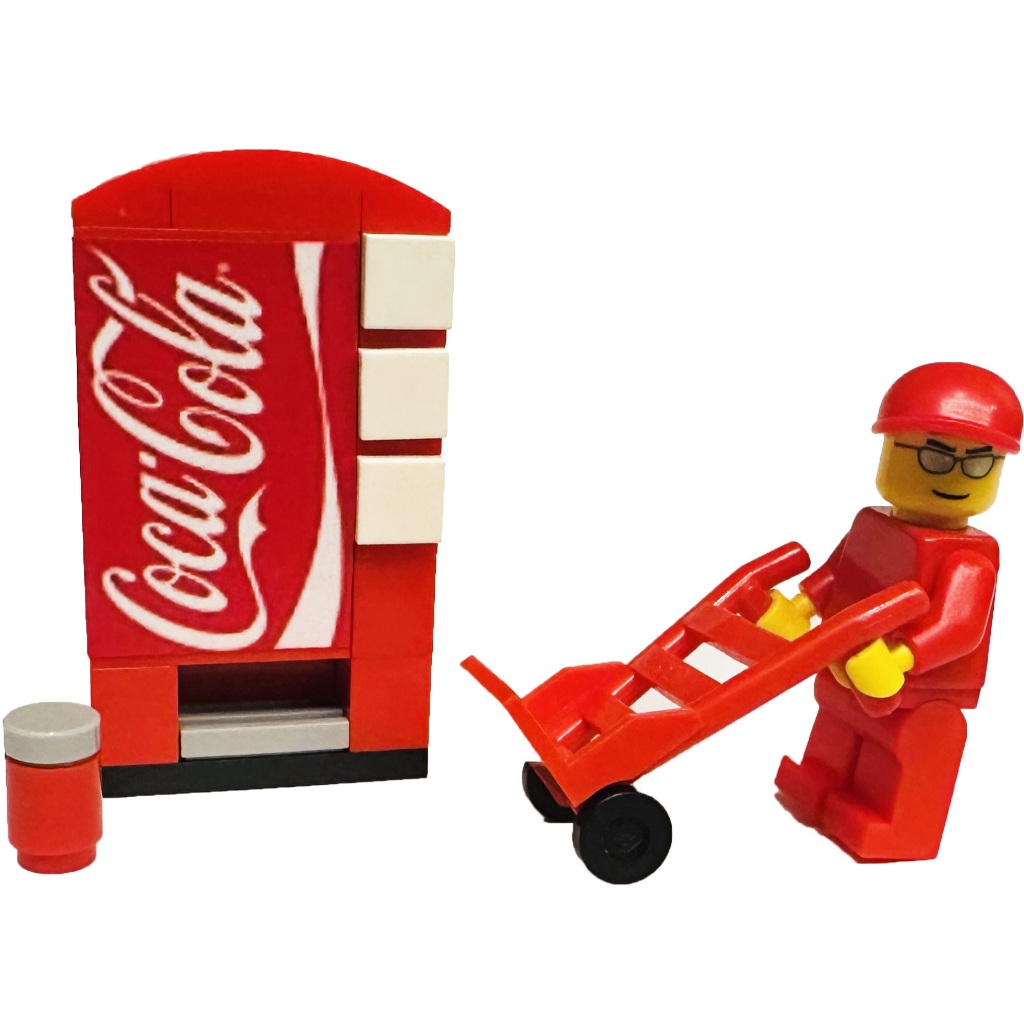 Lego personlizado maquina coca cola e minifigura | Shopee Brasil