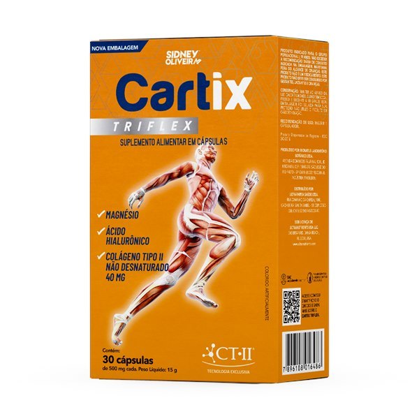 COLÁGENO TIPO 2 NAO HIDROLISADO + ACIDO HIALURÔNICO + MAGNSÉSIO CARTIX ...