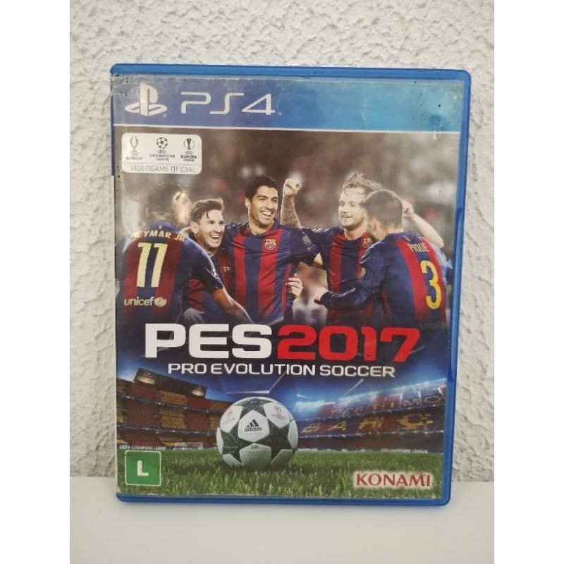 PES 2017 PT BR PS4 mídia física Impecável | Shopee Brasil