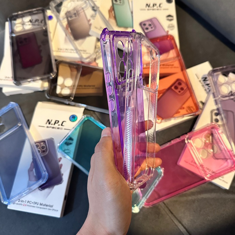Capa Space 2 em 1 Silicone com acrílico Anti Impacto Para Xiaomi Poco ...