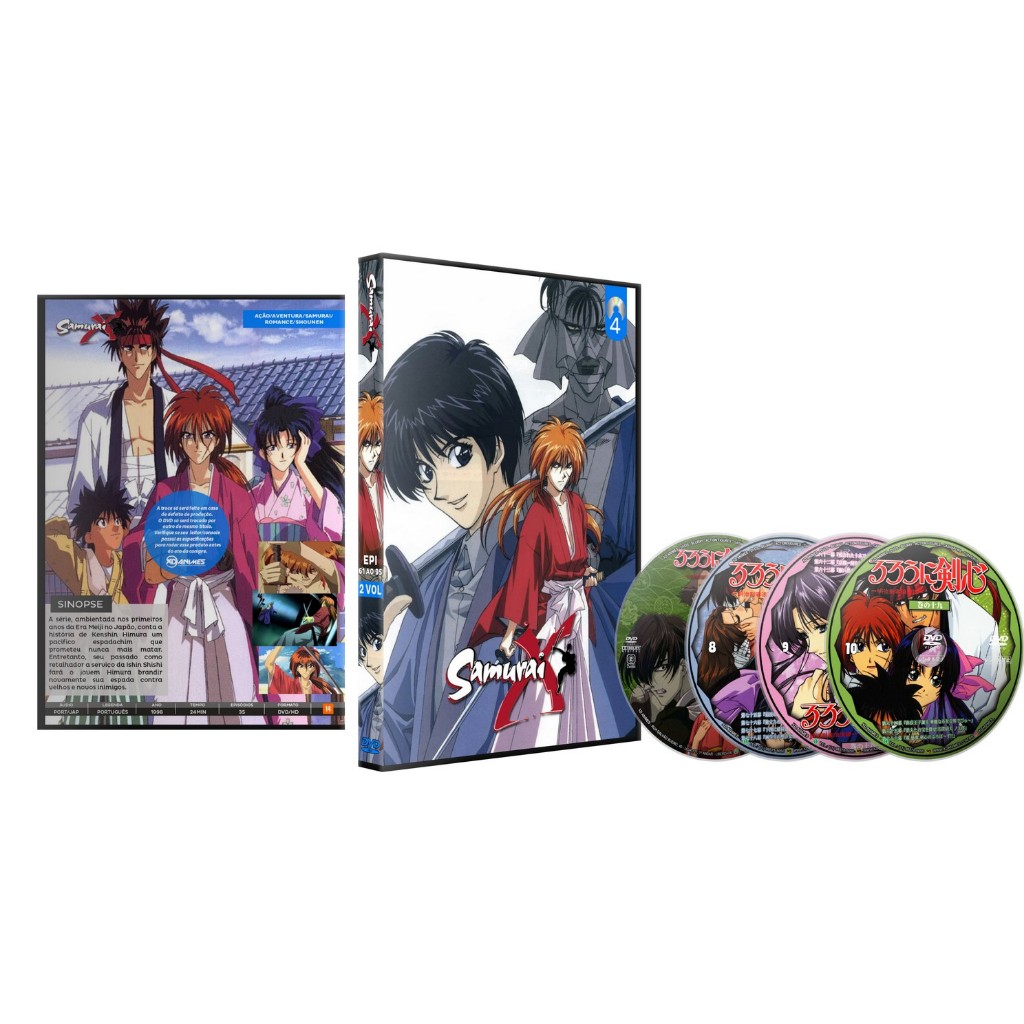 Dvd Samurai X Rorouni Kenshin Série Completa + Filme + Ovas HD | Shopee ...