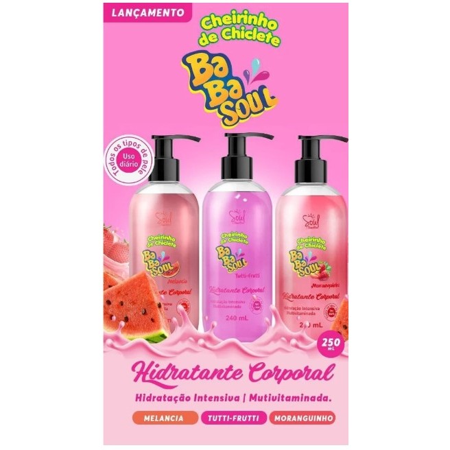 Hidratante Corporal BabaSoul Soul Cosméticos 240ml / kit | Shopee Brasil