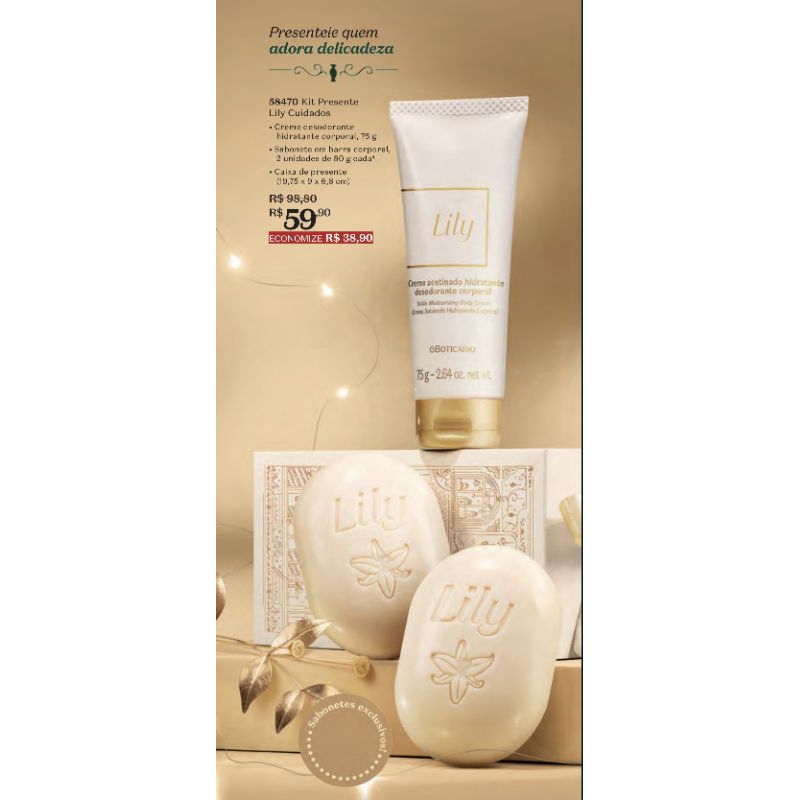 kit Natal Presente Lily Cuidados | Shopee Brasil