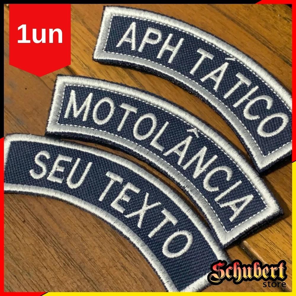 Patch Bordado Tarja Manicaca Ombro Texto Customizado - 12 ou 14cm | Shopee Brasil