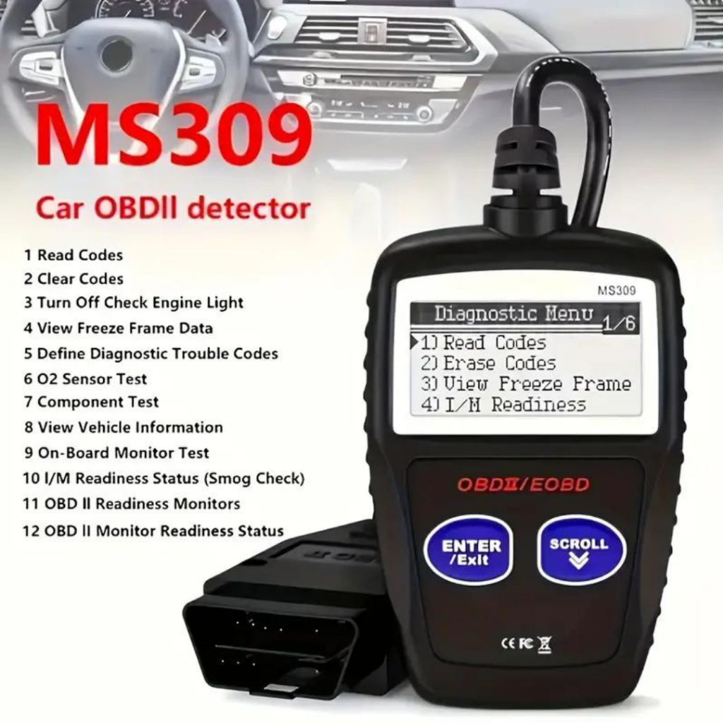 Scanner Automotivo Ms309 Obd2 Leitor Código e Diagnósticos Português | Shopee Brasil