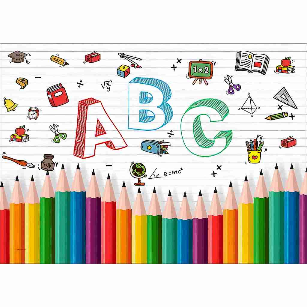 Painel Formatura Infantil, Fundo Fotográfico Formatura ABC 2,20 Larg x ...