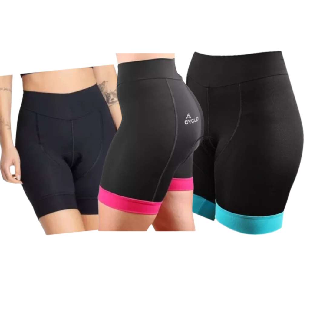 Bermuda bike Ciclismo Feminina - Forro em Gel-Cycle 7 | Shopee Brasil