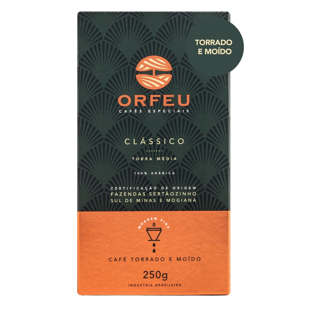 Café Orfeu Torrado e Moído Clássico Especial 250g - Café Orfeu Clássico ...