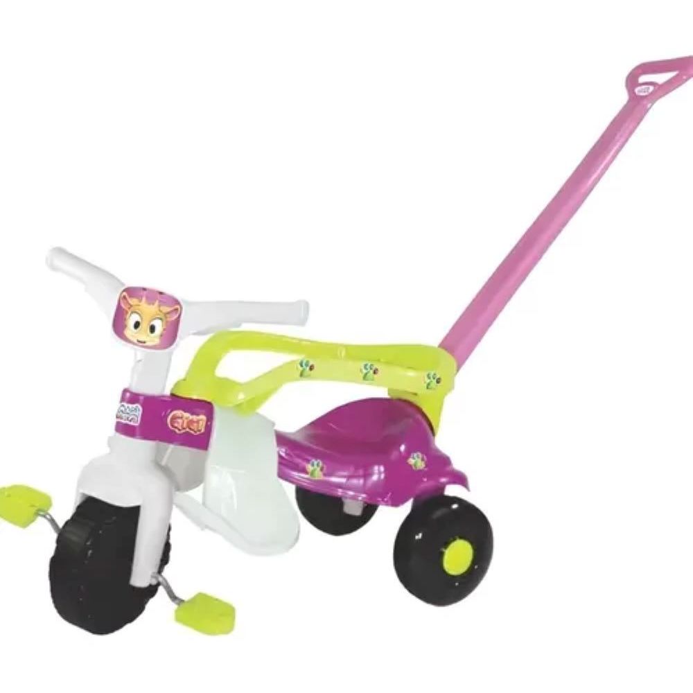 Triciclo Velotrol Tonquinha Motoca Com Haste Proteção Brinquedo ...