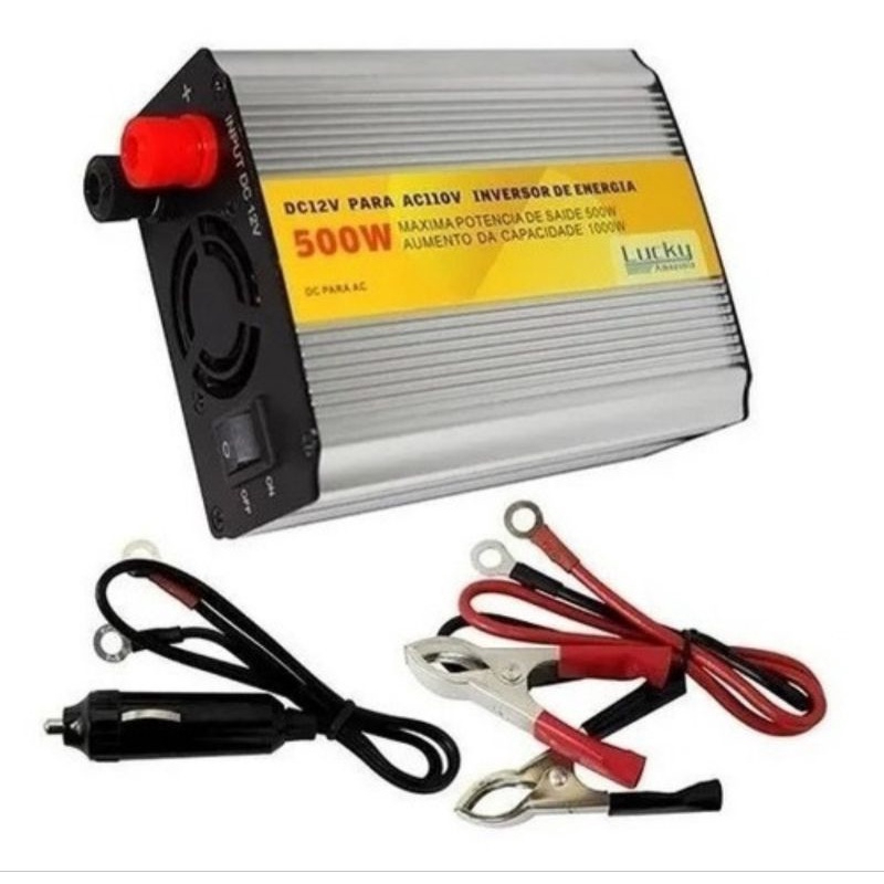 Fonte Inversor Conversor 500w 12v 110v Para Carro | Shopee Brasil