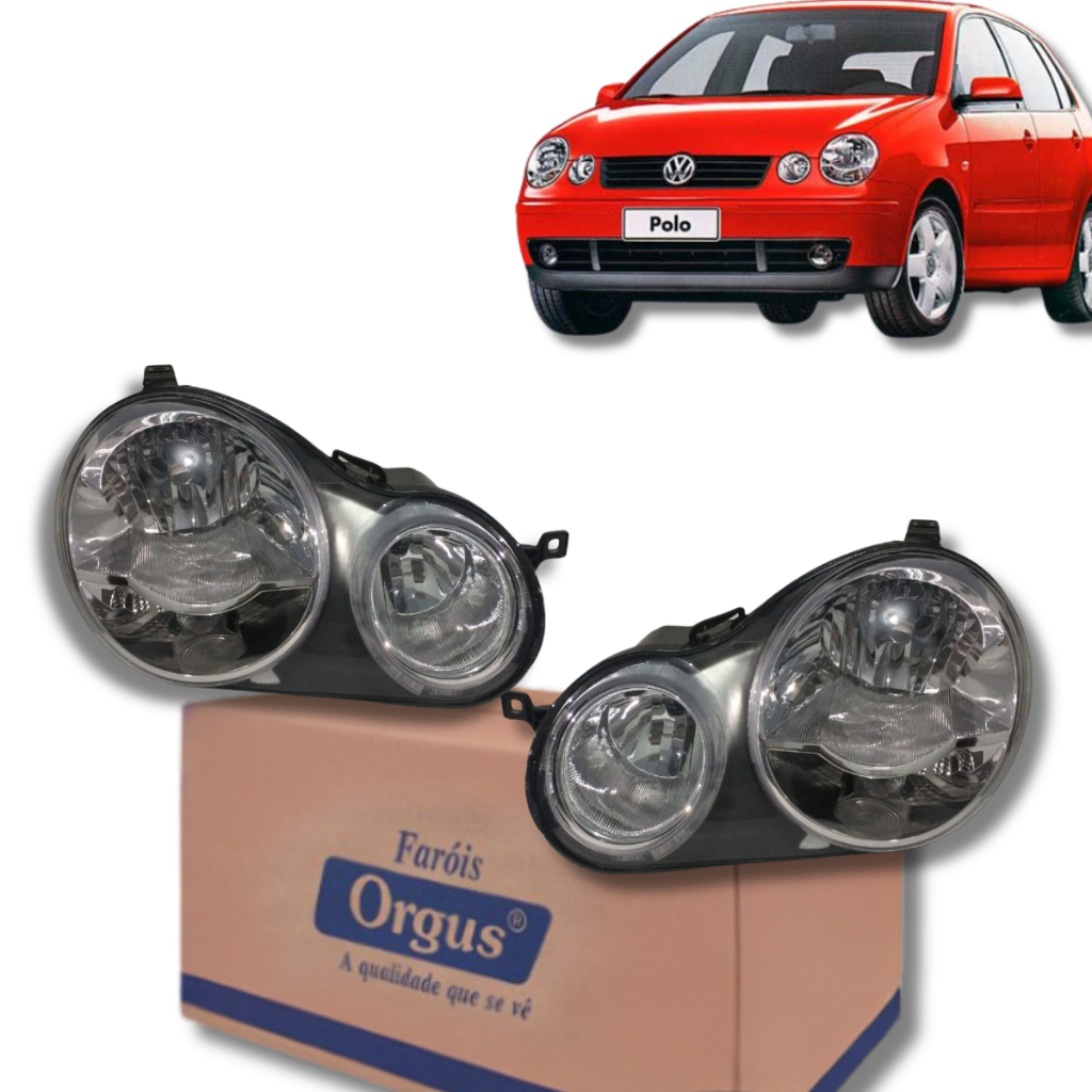 Par Farol Polo 2002 2003 2004 2005 2006 C/ Pisca - Orgus | Shopee Brasil