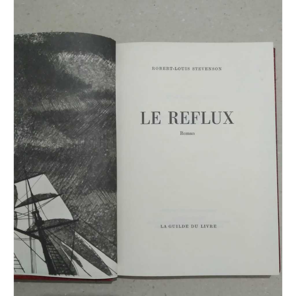 Livro em Francês - Edição numerada - Le Reflux - Robert Louis Stevenson ...