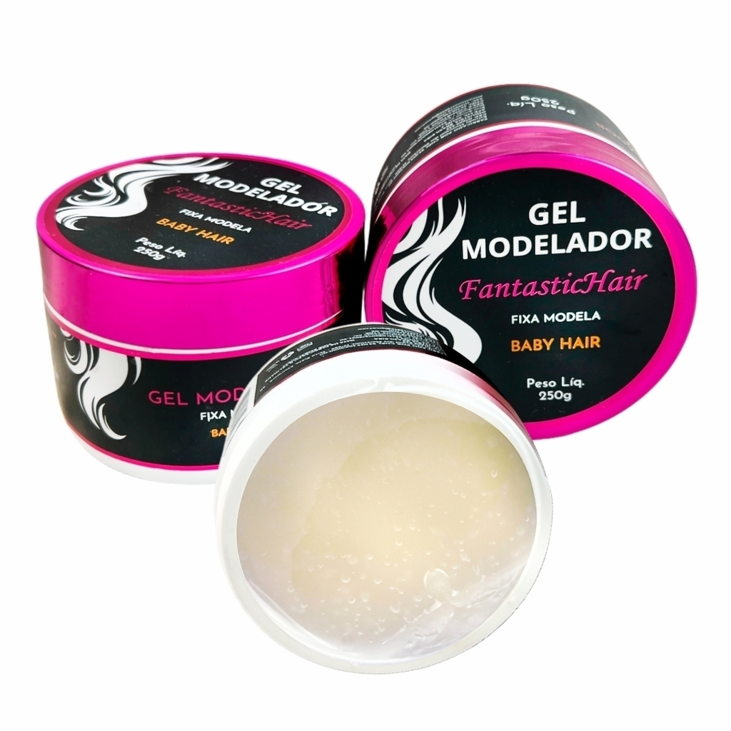 Gel Modelador Anti-Frizz Para Tranças Cachos E Baby Hair Mega Fixação ...