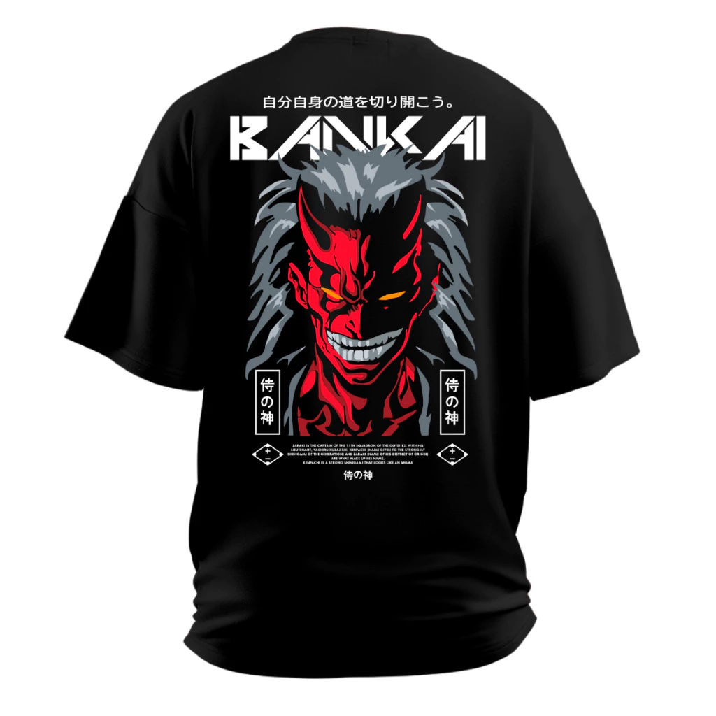 Camiseta Oversized Moda Anime Japones Bankai StreetWear | Shopee Brasil