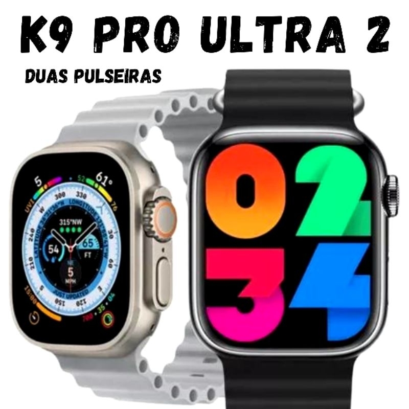 Relógio Smartwatch K9 Pro Ultra 2 Série 10 Original 2024 Tela 49mm | Shopee Brasil