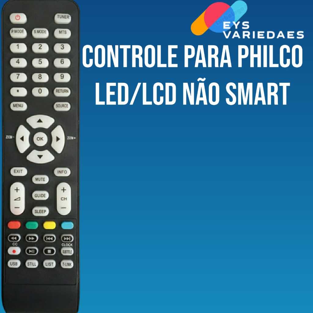 philco Controle Para Tvs Philco LCD/LED 7808 | Shopee Brasil
