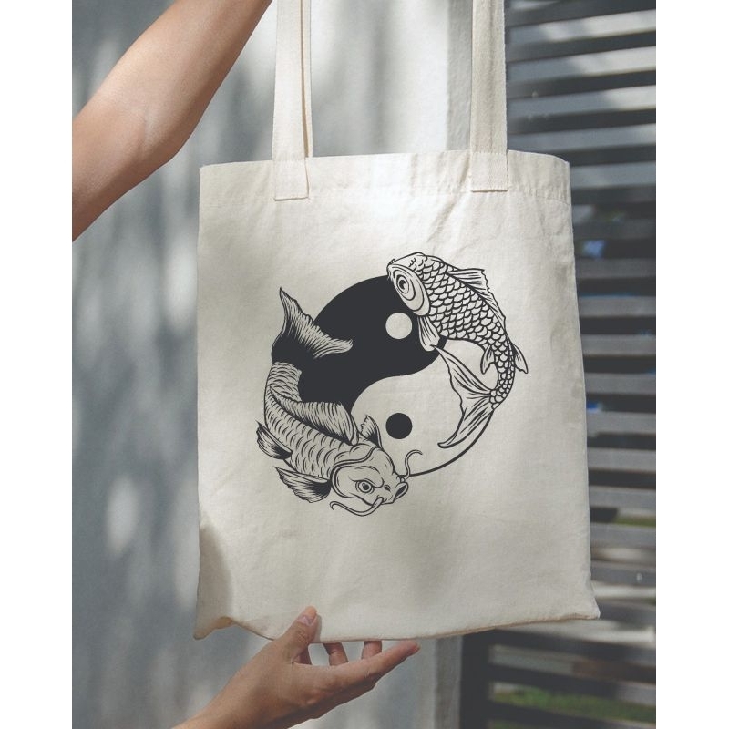 Ecobag Personalizada Yan Yang Carpa - Bolsa, Sacola Ecológica | Shopee Brasil