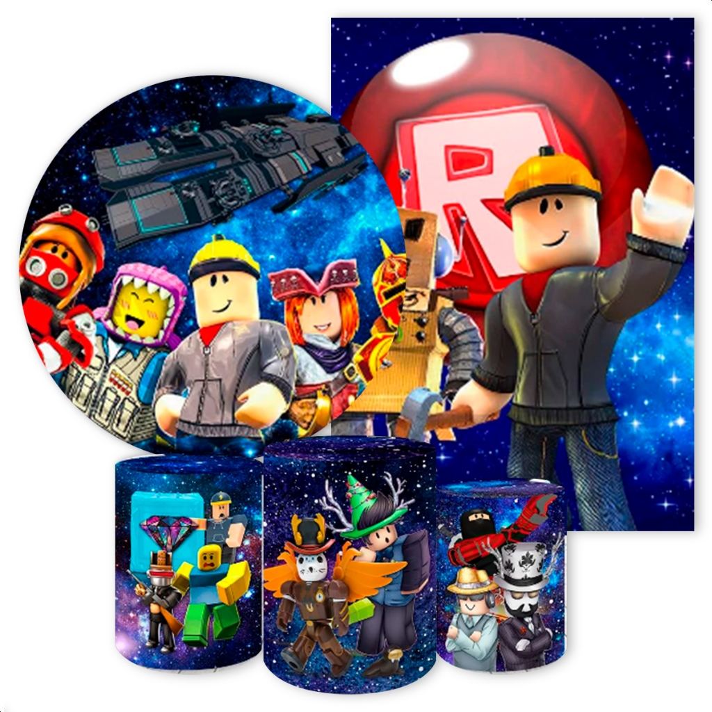 Capas Painéis de Festa Sublimados Vários Modelos Tema Roblox | Shopee ...
